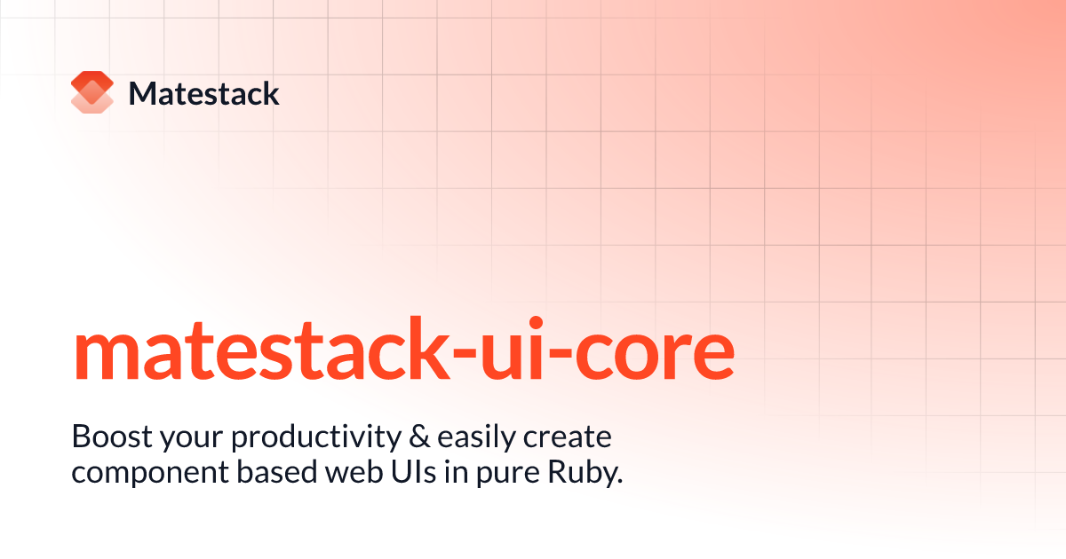 Matestack Ui Core Matestack