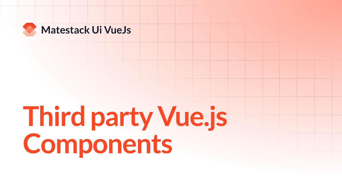 Third Party Vuejs Components Matestack Ui Vuejs 8605
